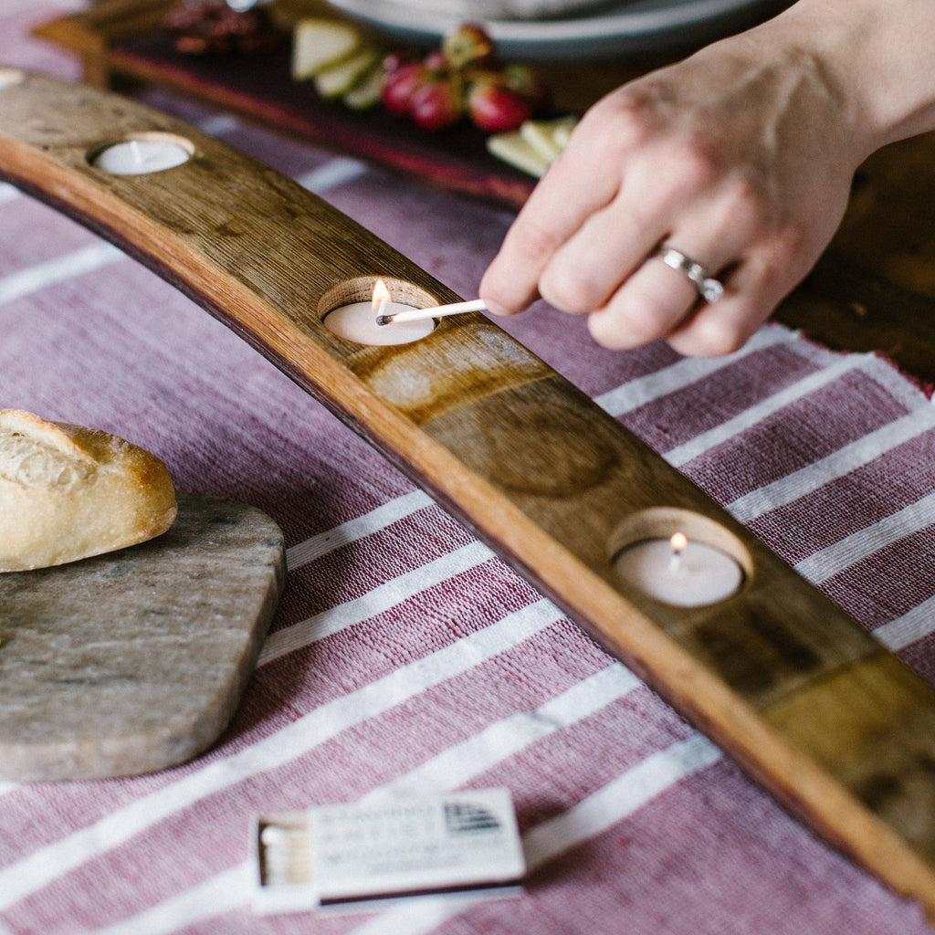 Gathering Stave – Handcrafted Wine Barrel Centerpiece | Staving Artist ...